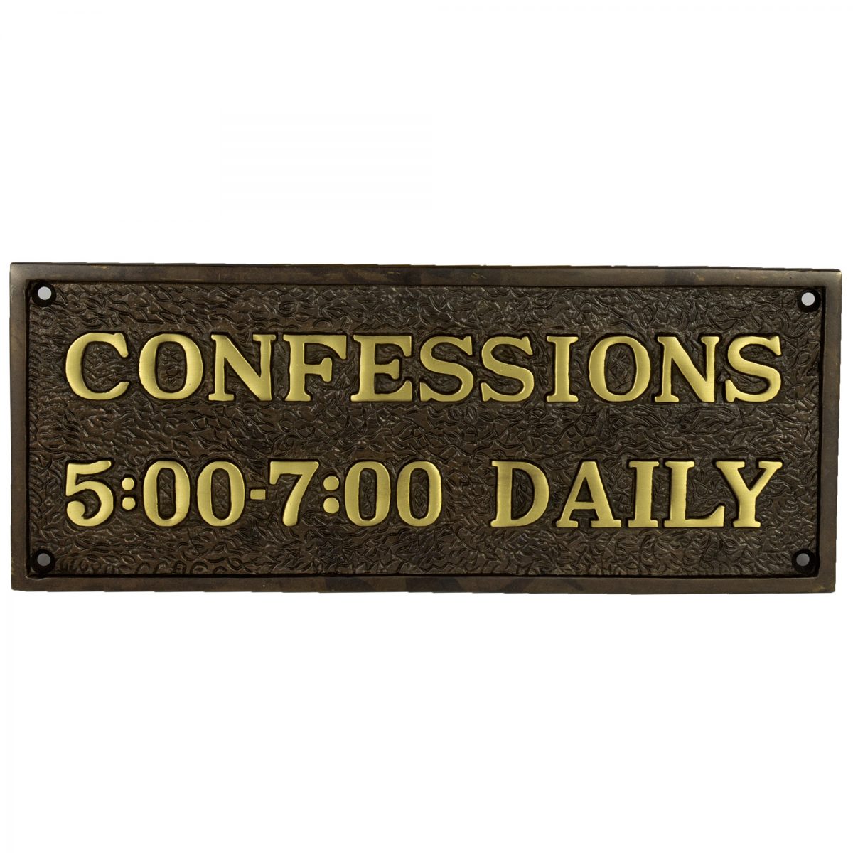 Fun Catholic Daily Confessions Plaque Door Sign | The Kings Bay