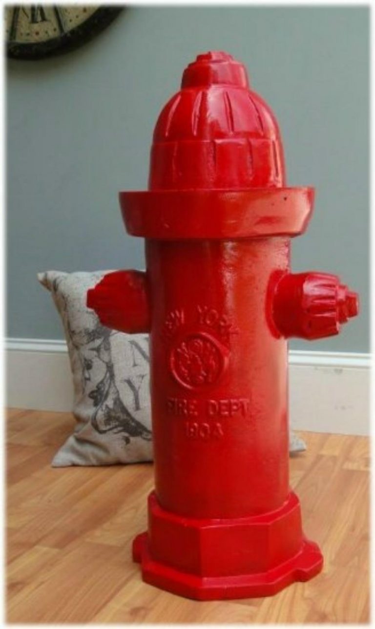 Red Fire Hydrant Full Size Antique Replica Casting Dated 1904 Vintage ...