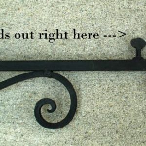Adjustable Wrought Iron Trade Sign Bracket | The Kings Bay