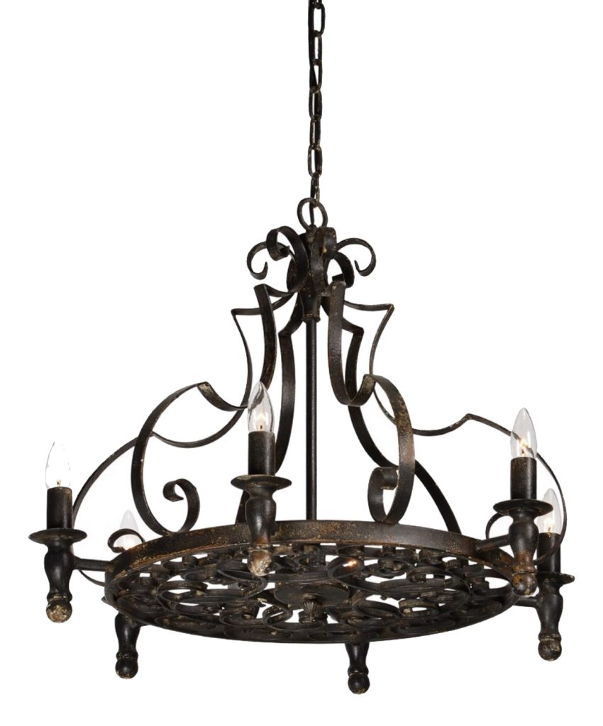 Big Wrought Iron Gothic Cathedral Chandelier | The Kings Bay