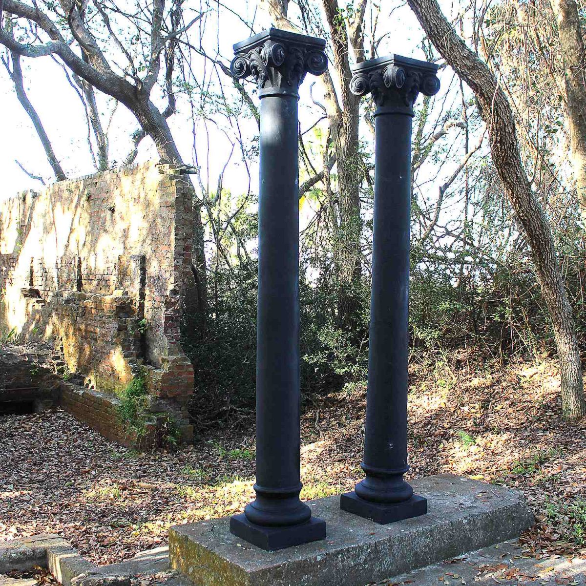 Porch or Garden Pillar Column Plinth Non Rust or Rot Aluminum Metal ...