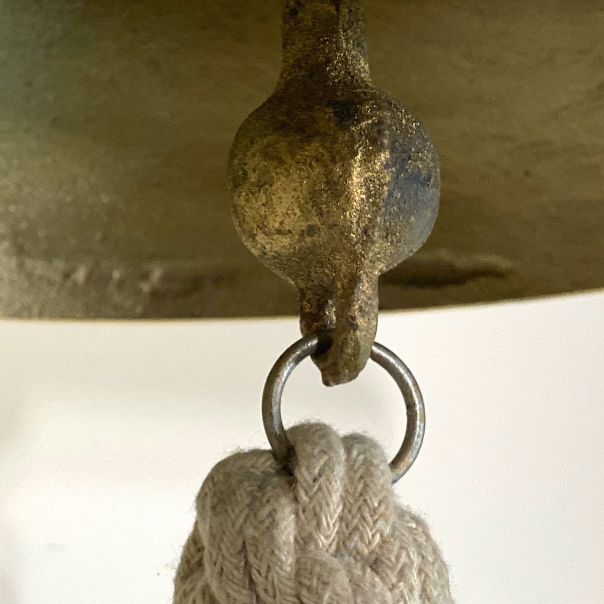 Antique Style Solid Brass Bell with Rope engraved "TIPS" | The Kings Bay