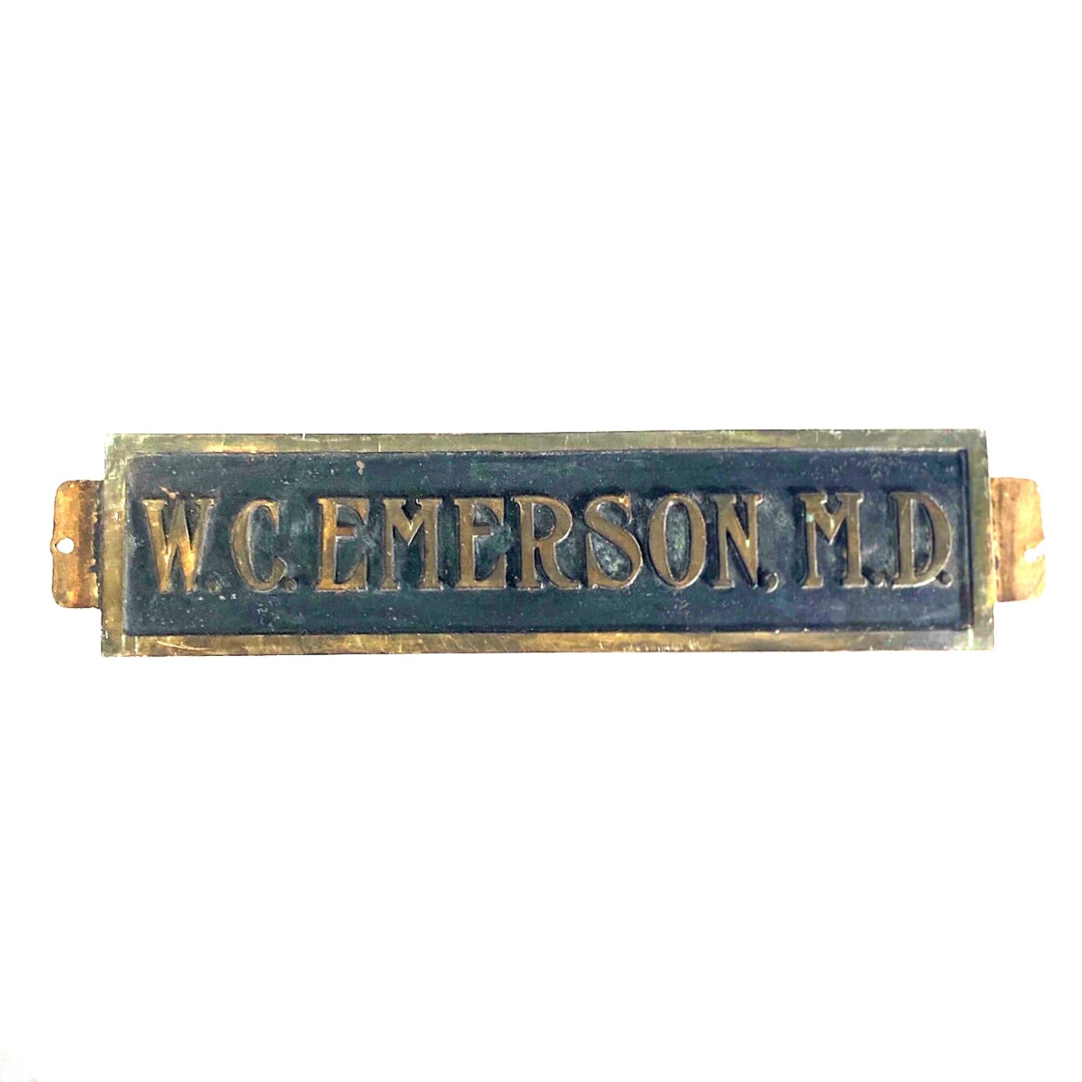 Antique Bronze Doctor Md Sign W C Emerson | The Kings Bay