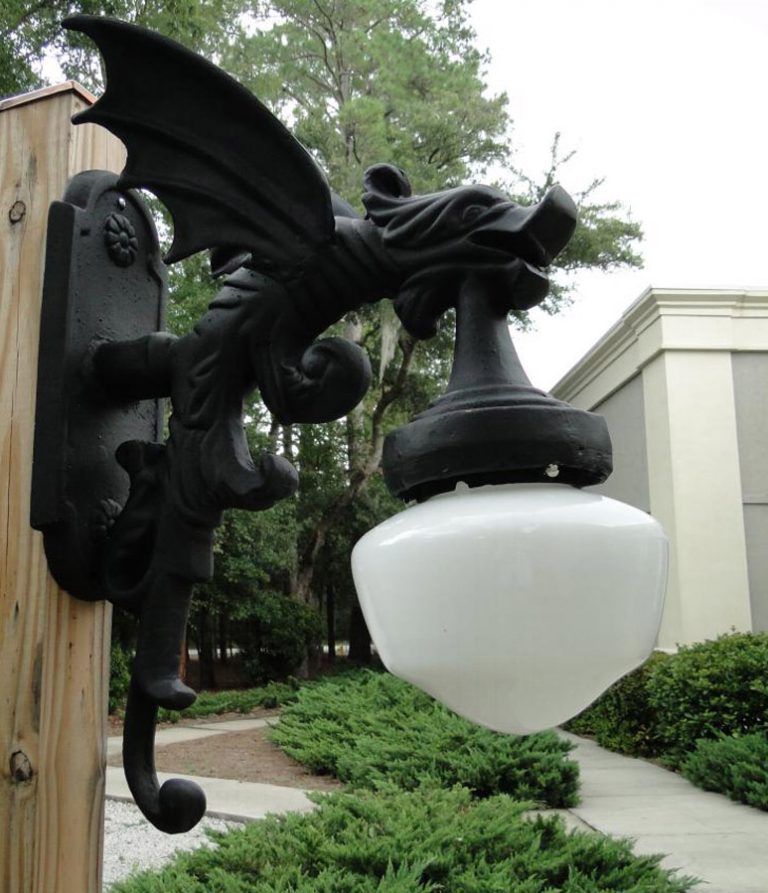 Gargoyle Dragon Wall Sconce for Indoor or Outdoor Lighting | The Kings Bay