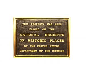 National Register of Historic Places Thick Brass Replica Plaque Wall ...