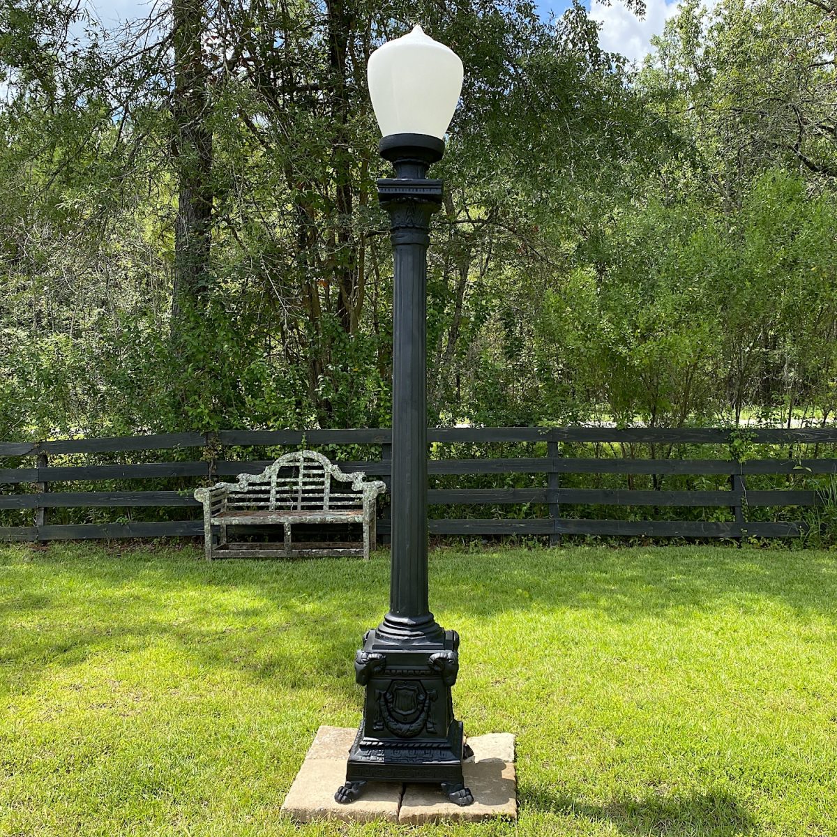 Outdoor 5 Arm Pole Light 9.5 Foot Victorian Replica Vintage Commercial ...