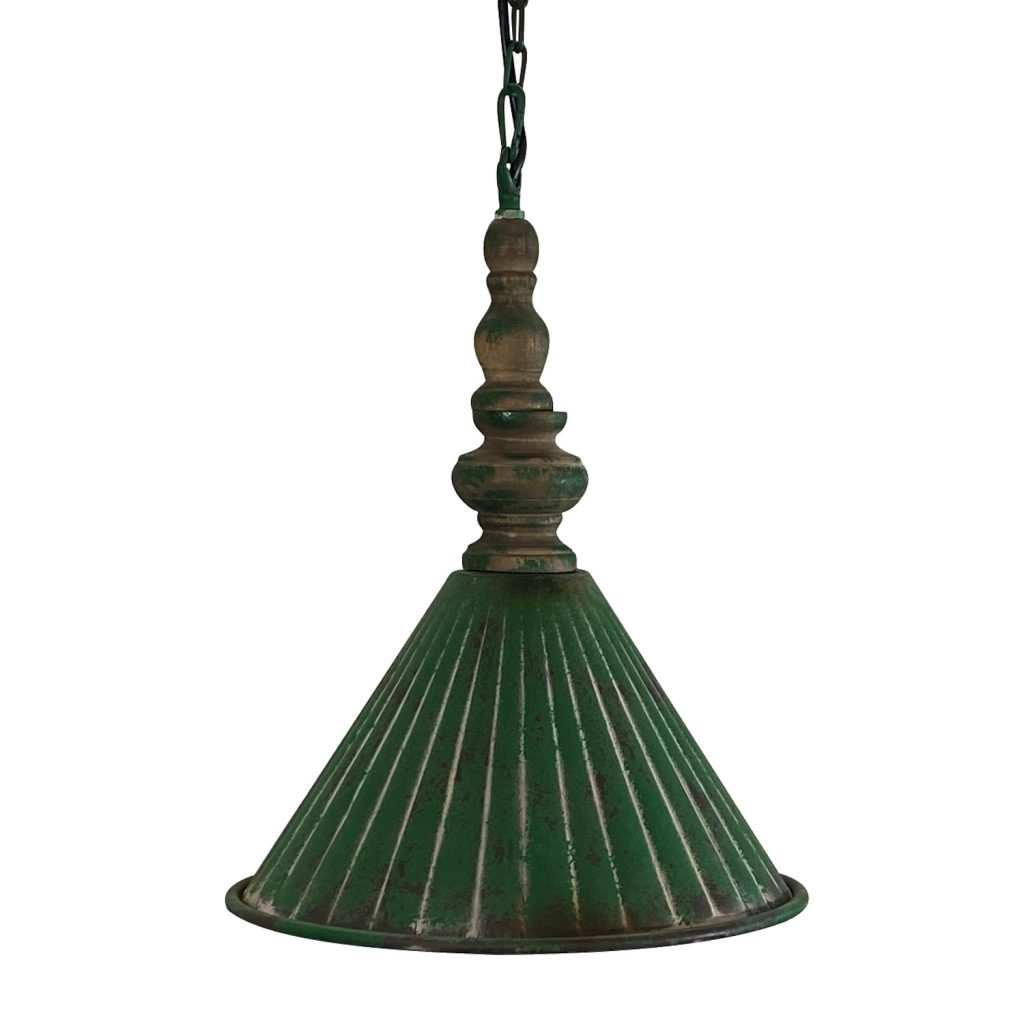 Farmhouse Country Pendant Chandelier Light Fixture in Vintage Green ...