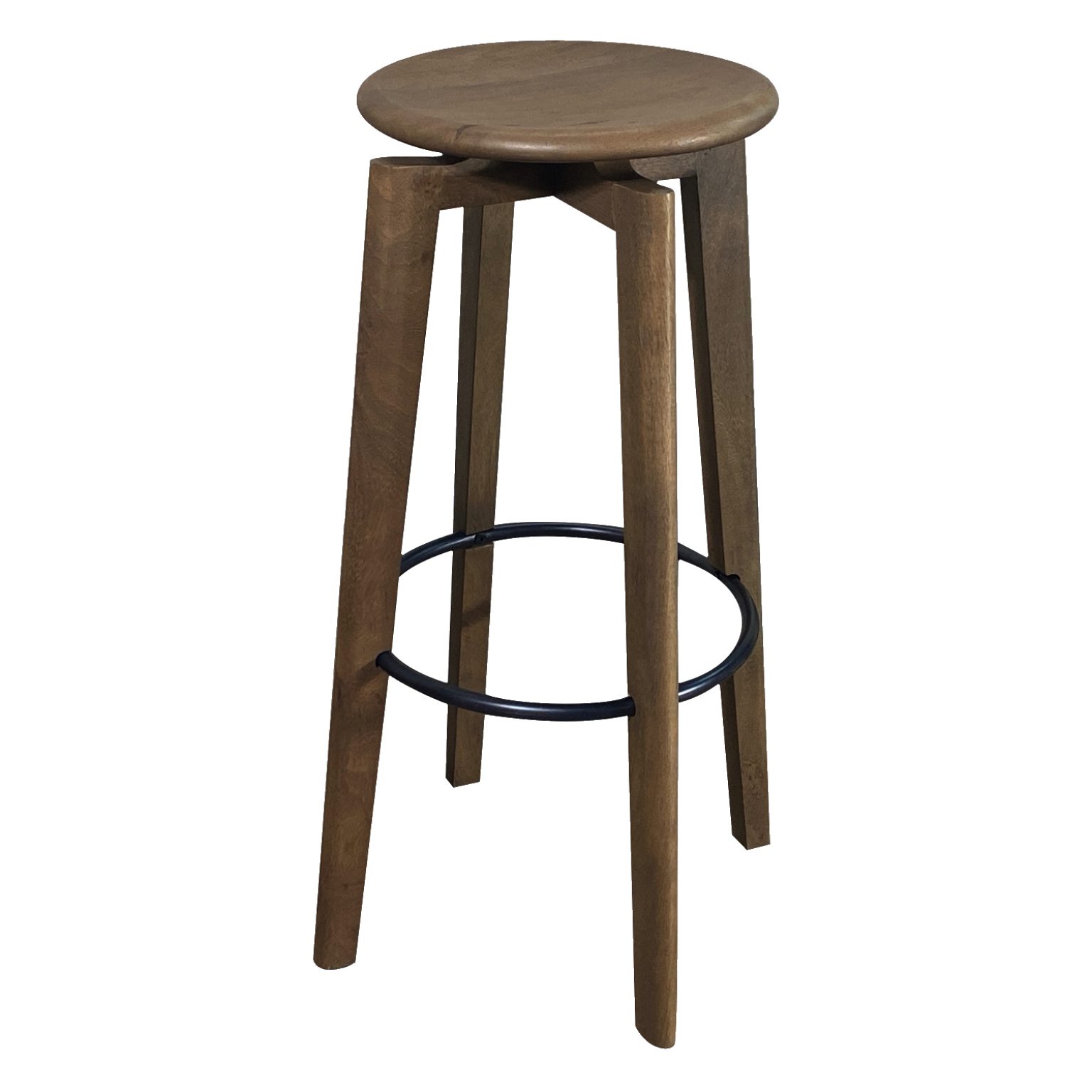 Mid Century Bar Stool Wood and Iron The Modello | The Kings Bay
