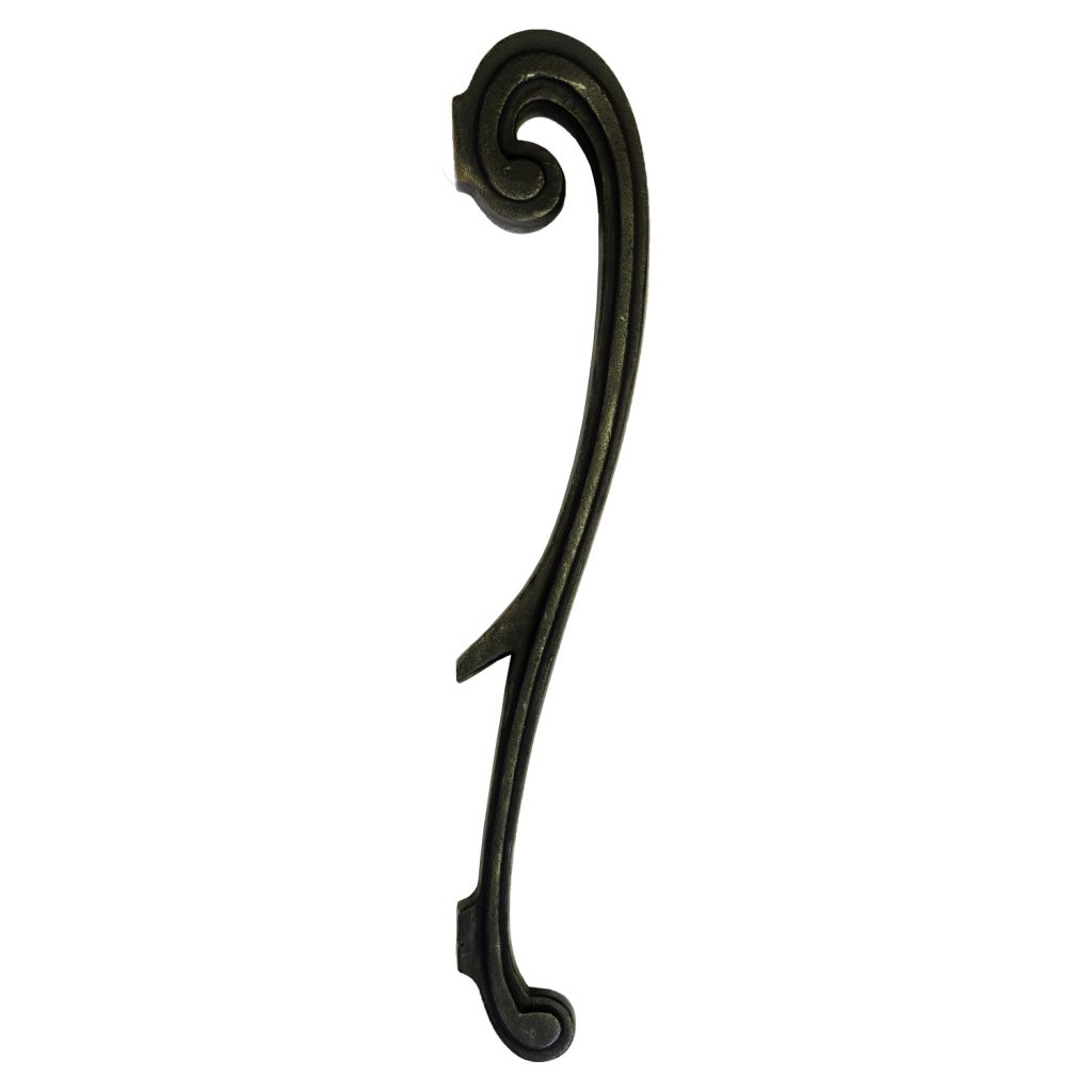 French Curve Commercial Cast Iron Door Pull Entry Hardware 15.75 Inch ...