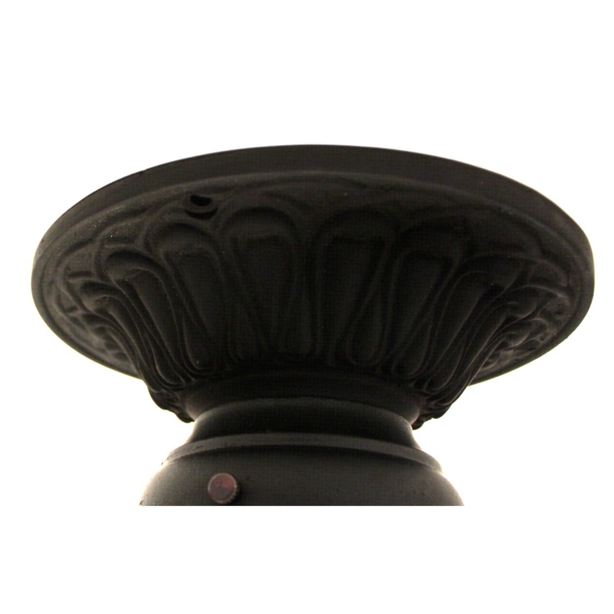 Cast Iron Ceiling Mounted Porch Light Schoolhouse Shade Vintage Style ...