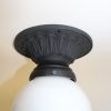 Cast Iron Porch Light Ceiling Mount wtih Ball Shade 3.25″ Fitter ...