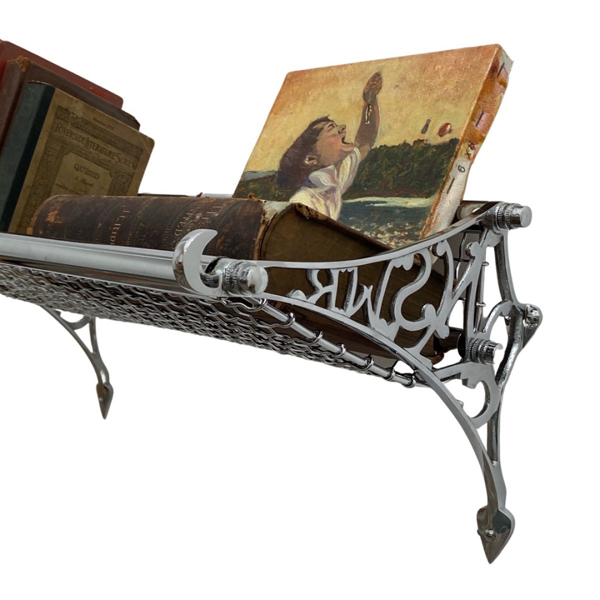 Chrome Finish Train Luggage Rack Bathroom Shelf | The Kings Bay