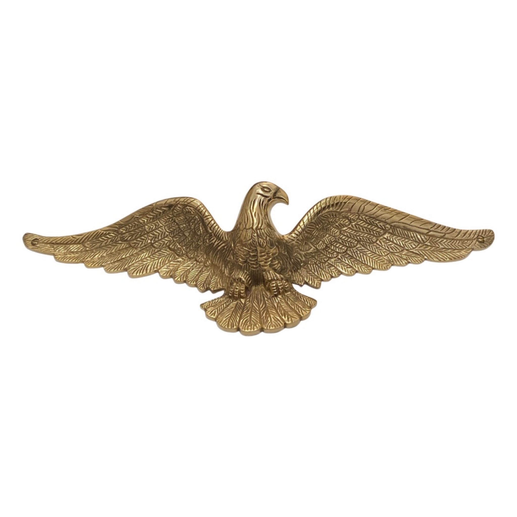 American Eagle Wall Plaque in Solid Cast Brass 20 Inch | The Kings Bay