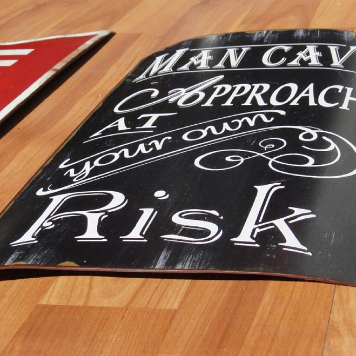 Approach At Your Own Risk Retro Style Man Cave Sign | The Kings Bay