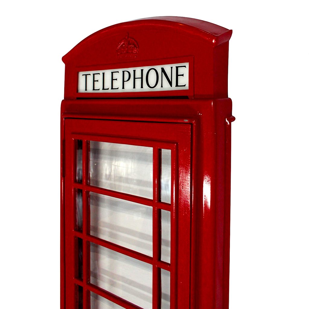 British Red Telephone Booth Box Door Front Cast No Rust Aluminum ...