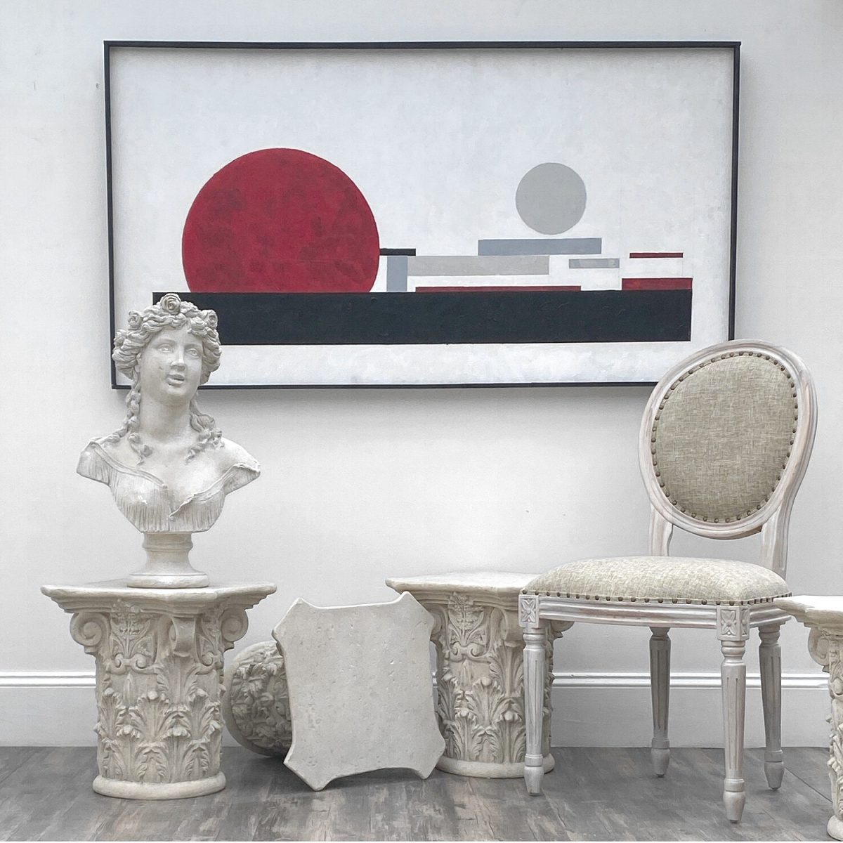 Pair of Corinthian Neo Classic Pedestal for Statue or Table Column ...