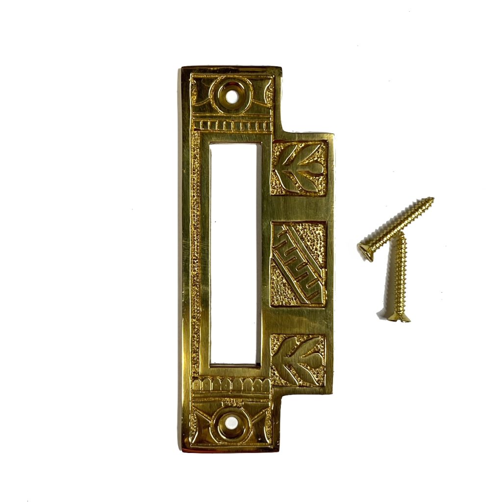 Victorian Mortise Lock Keeper with Strike Plate | The Kings Bay