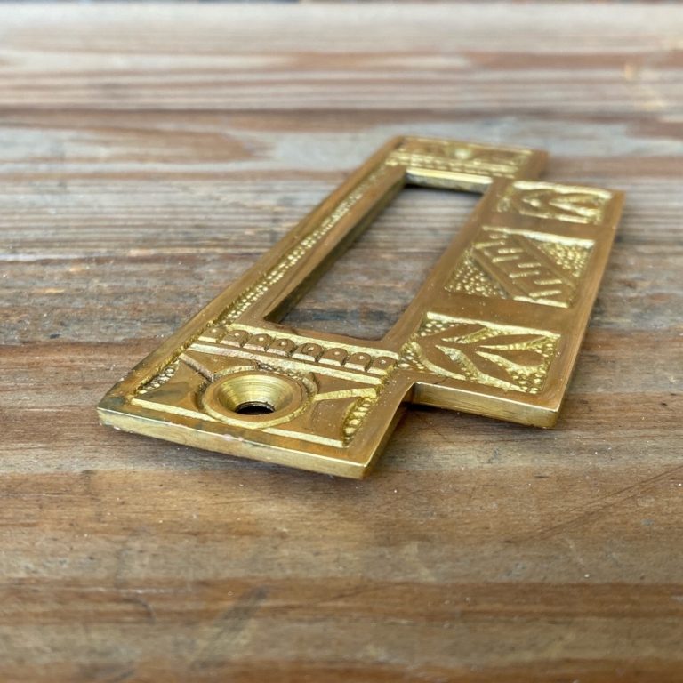 Victorian Mortise Lock Keeper with Strike Plate | The Kings Bay