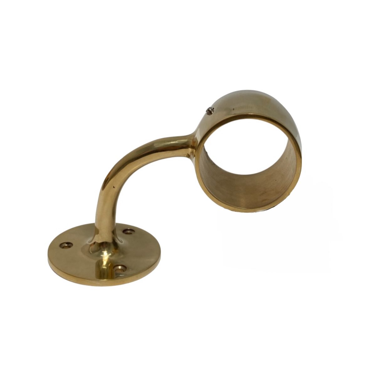Curved 90 Degrees Brass Bar Wall and Foot Rail Bracket 2 inches | The ...