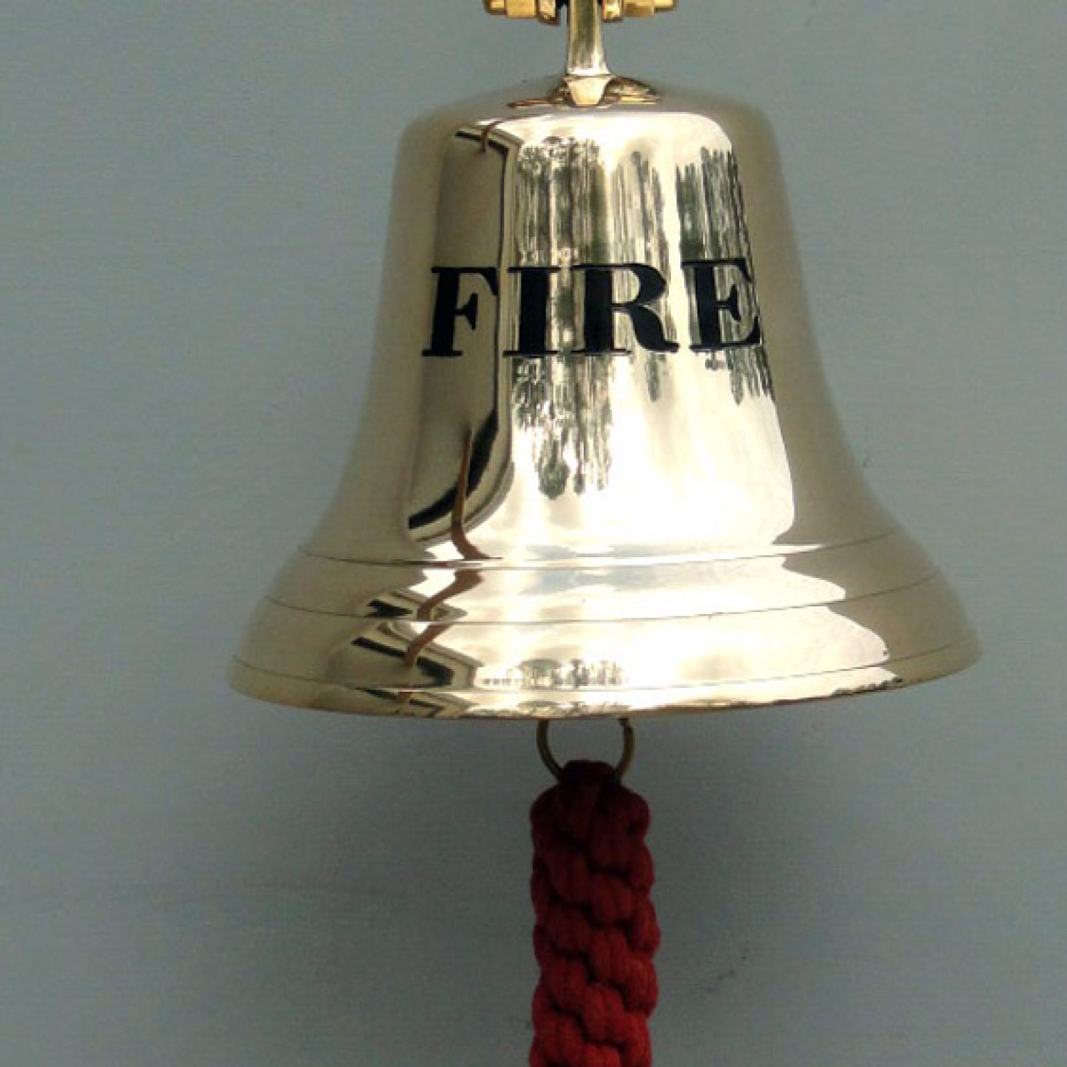 Wall Mounted Fireman's Fire Bell with Rope | The Kings Bay