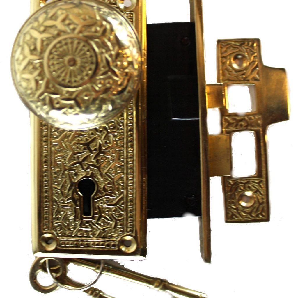 Victorian Rice Door Privacy Lock with Full Mortised Lock | The Kings Bay