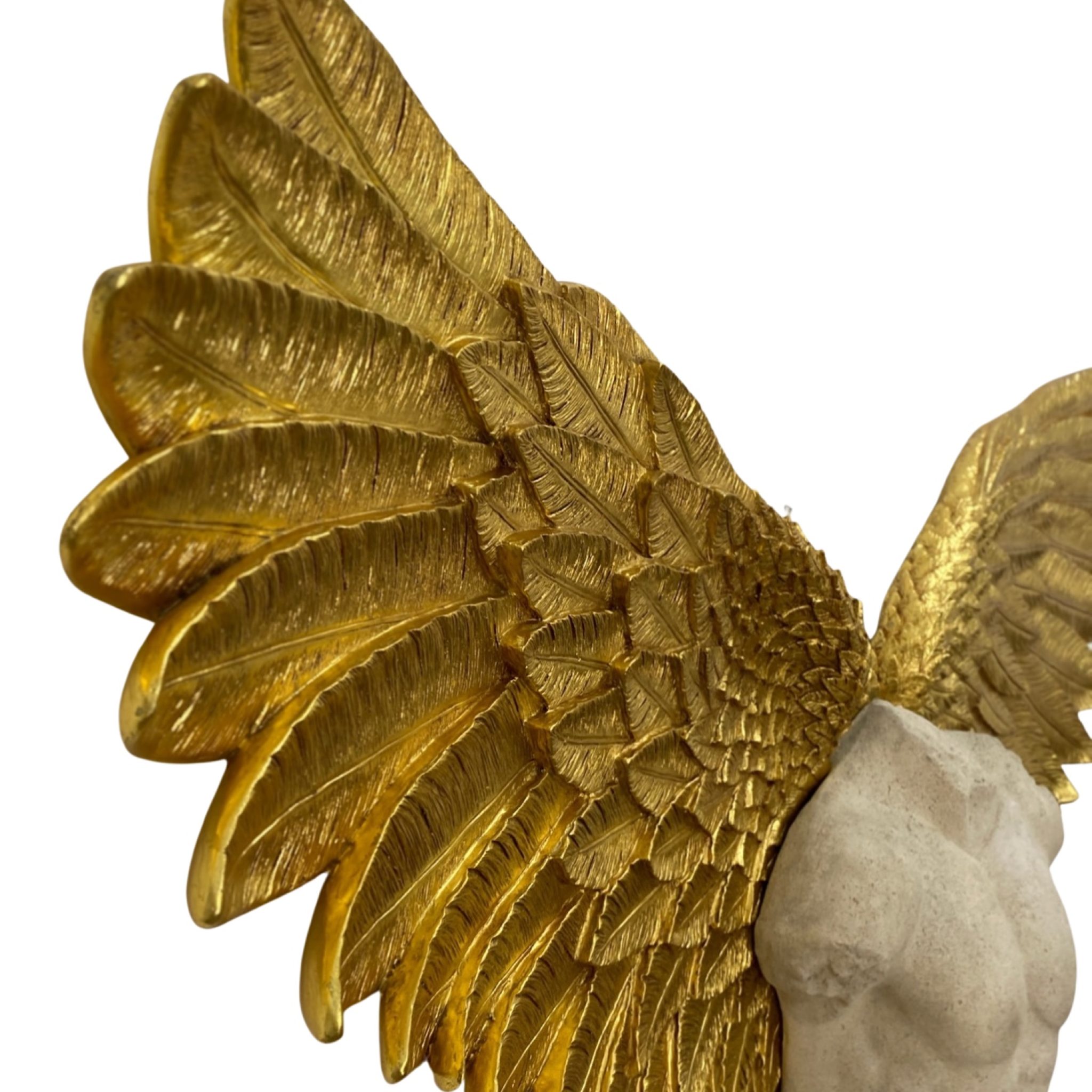 Archangel Gabriel Angel Sculpture with Gold Leaf Wings 82 Inch | The ...