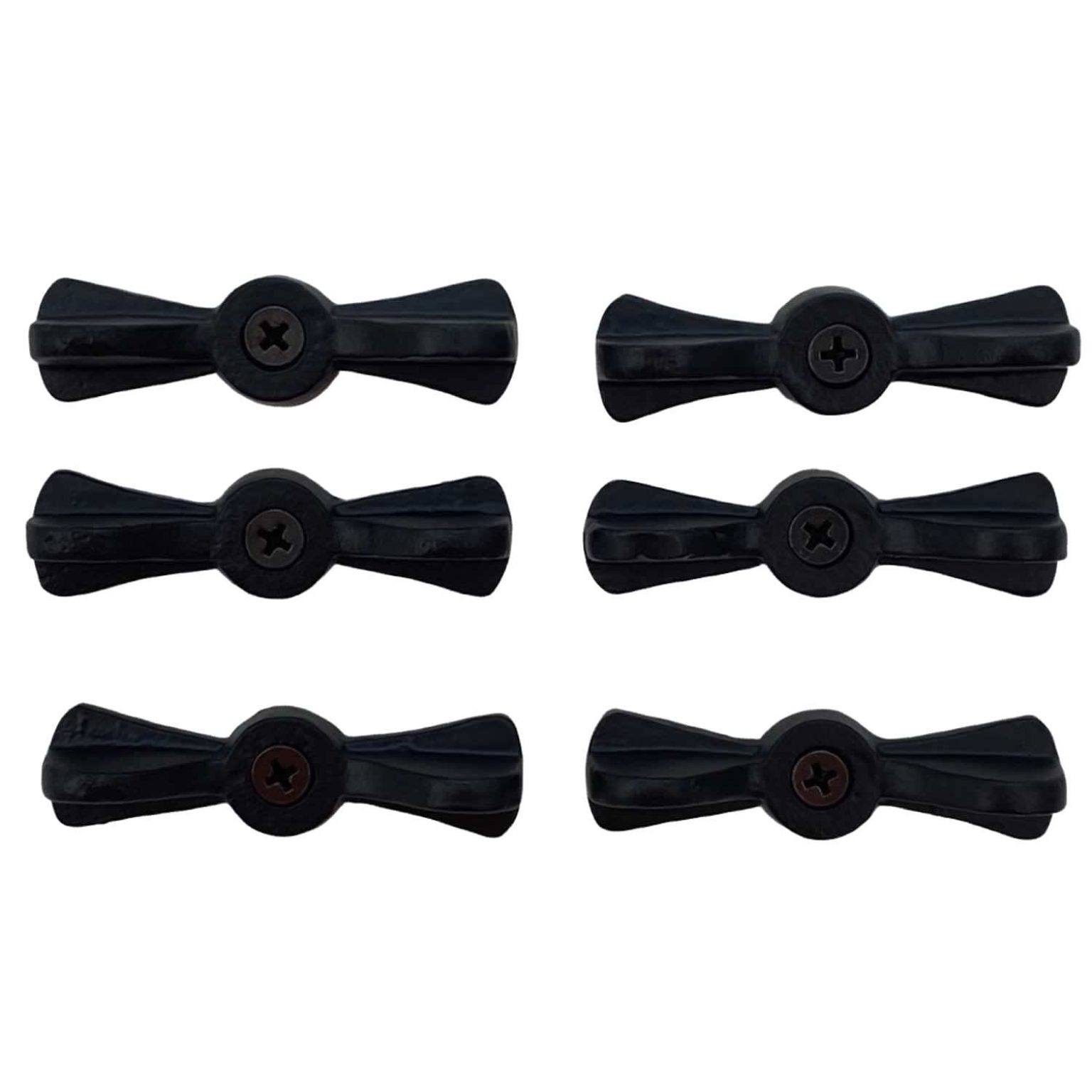 6 Pc Cast Iron Butterfly Turn Latches for Cupboards and Windows | The ...
