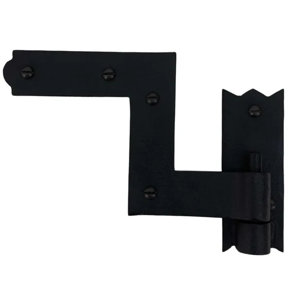 Colonial Style Pair of Thick Cast Iron Shutter Hinges | The Kings Bay