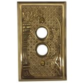 Victorian Style Single Gang Push Button Switch Cover Plate Cast Thick ...