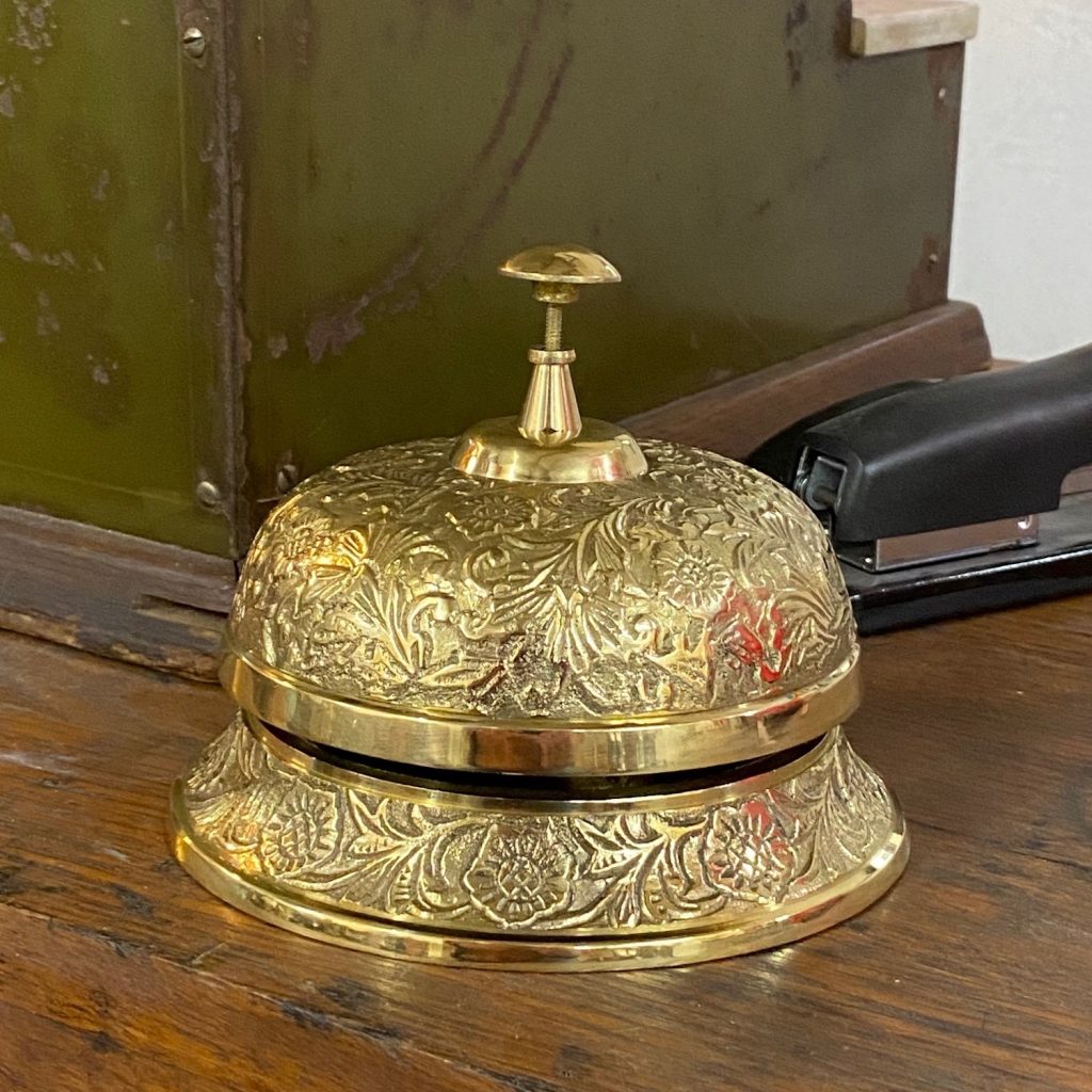 Extra Large Victorian Counter Reception Bell | The Kings Bay