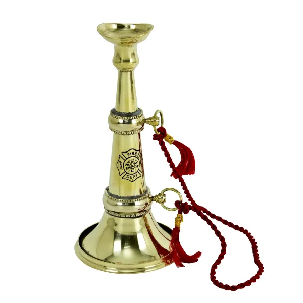 Fireman’s Parade Bugle Trumpet with Rope Solid Brass 8 Inch | The Kings Bay