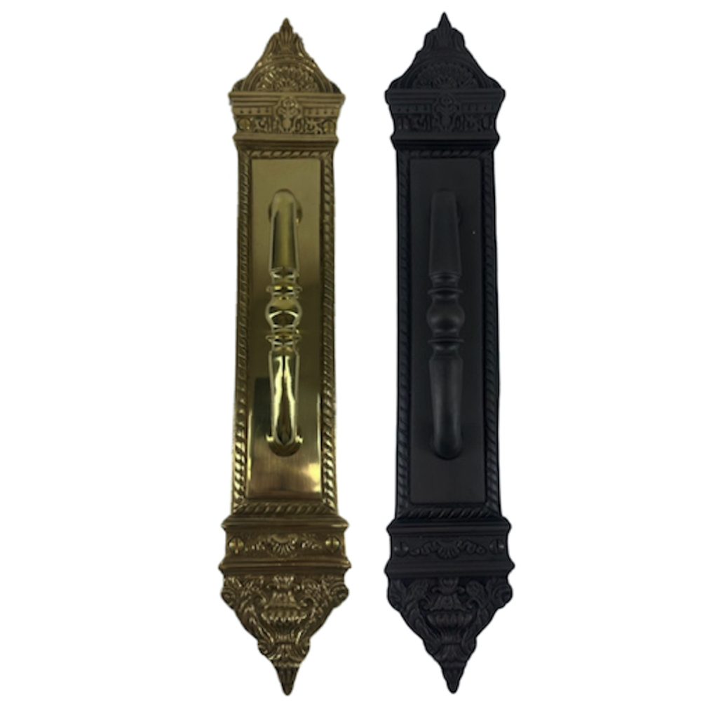 Solid Brass Fan Pull Commercial Door Handles | The Kings Bay