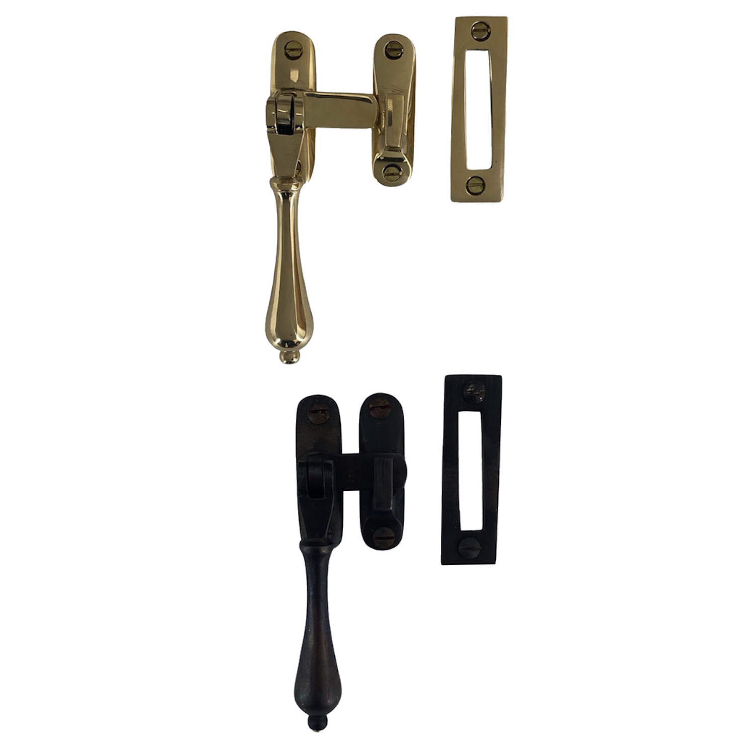 Victorian Style Window Sash Lock in Solid Brass | The Kings Bay