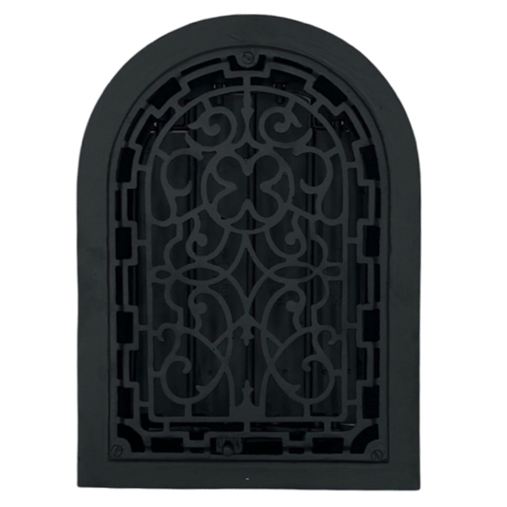 Wall Mounted Cast Iron Register with Arched Top | The Kings Bay