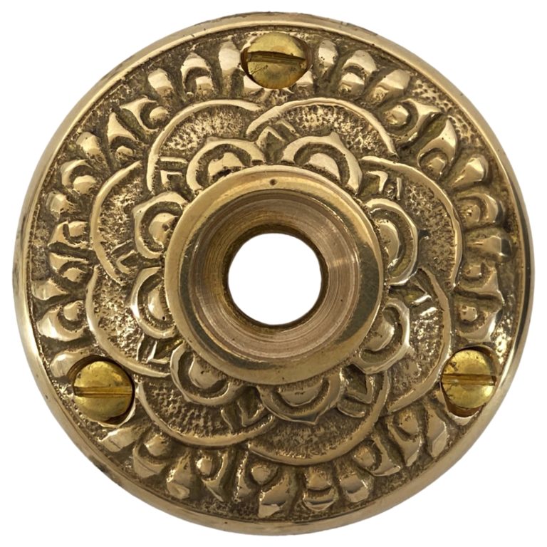 Victorian Push Button Doorbell Eastlake Bronze | The Kings Bay