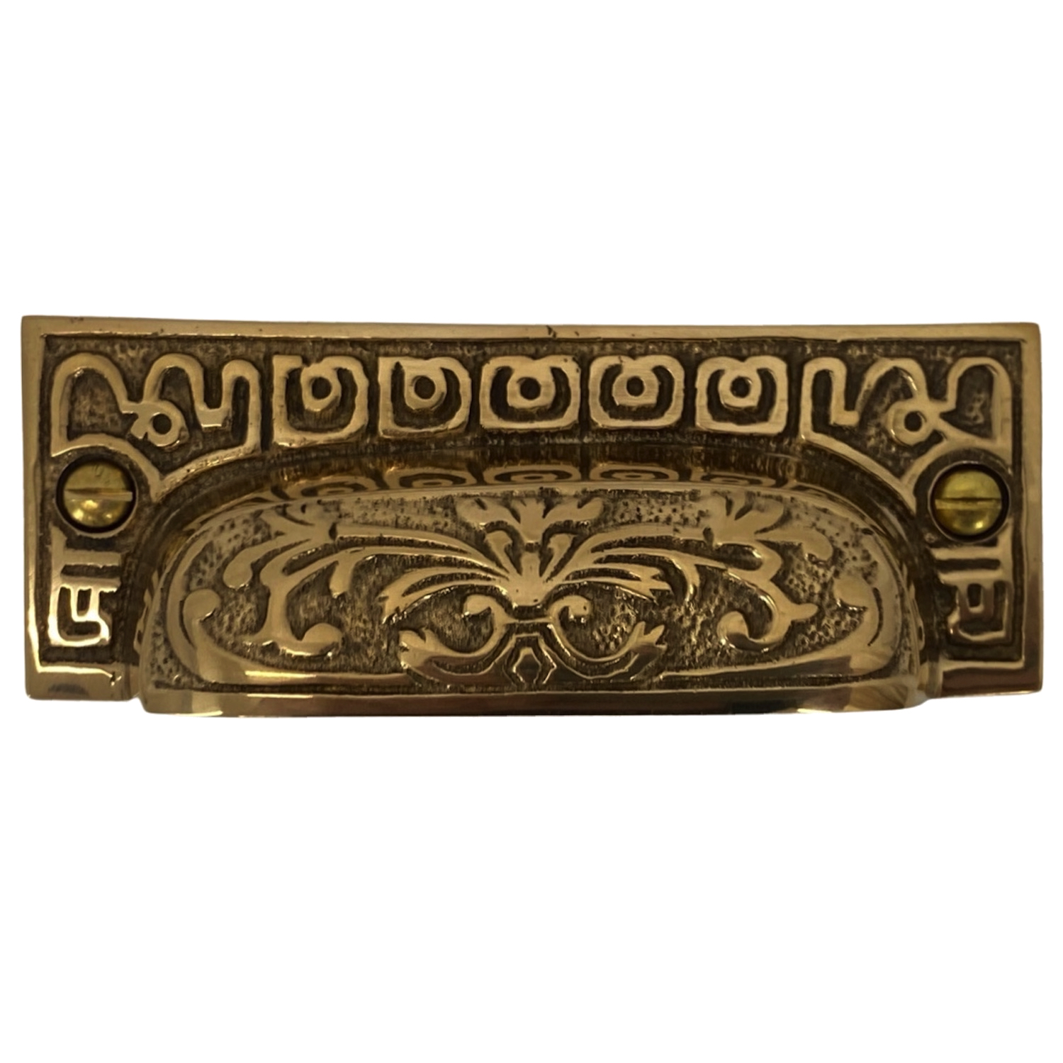 Victorian Style Rectangular Bin Pull - Choose Finish | The Kings Bay