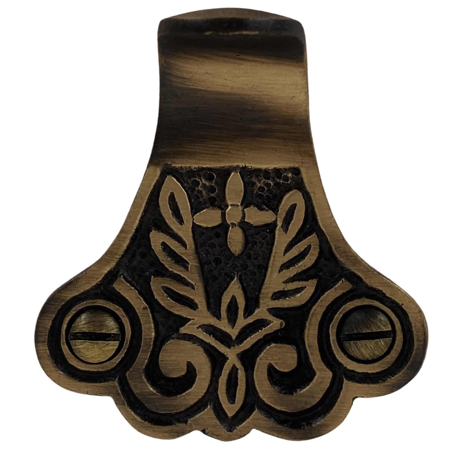Curly Window Sash Finger Lift in Brass | The Kings Bay