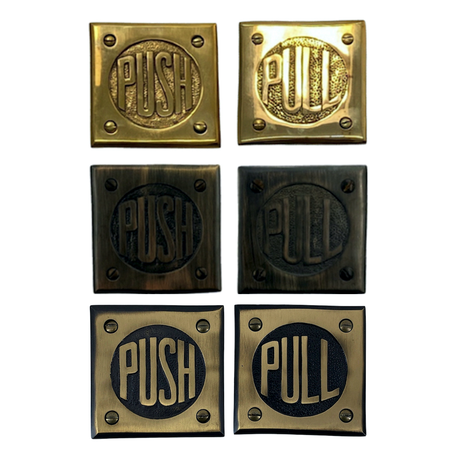 Push and Pull Door Finger Plate Set | The Kings Bay