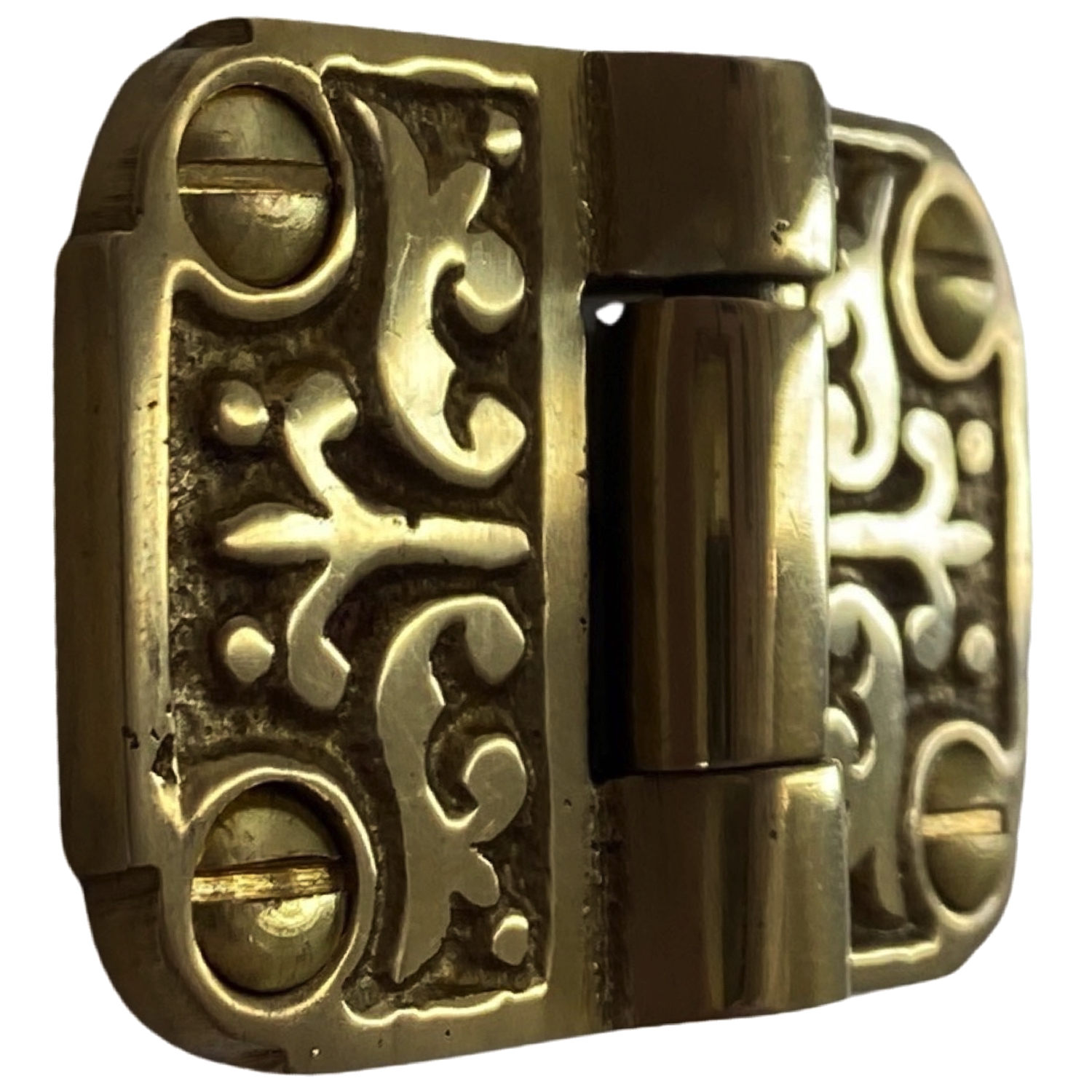 Flush Victorian Cabinet Flap Hinge in Brass 2 Inch | The Kings Bay