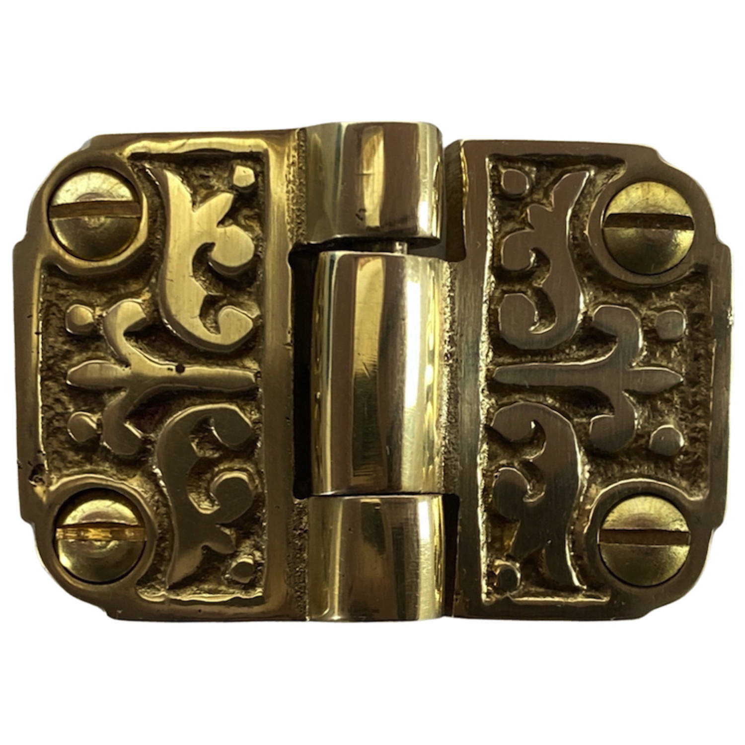 Flush Victorian Cabinet Flap Hinge in Brass 2 Inch | The Kings Bay