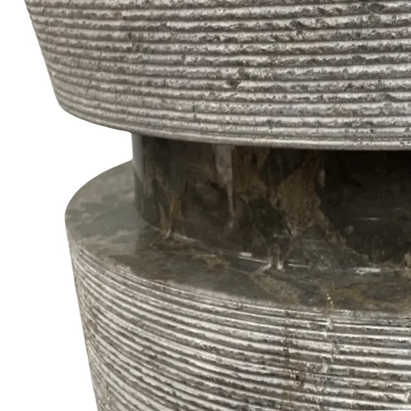 Cone Shaped Pedestal Sink with Dark Grey Granite Marble | The Kings Bay