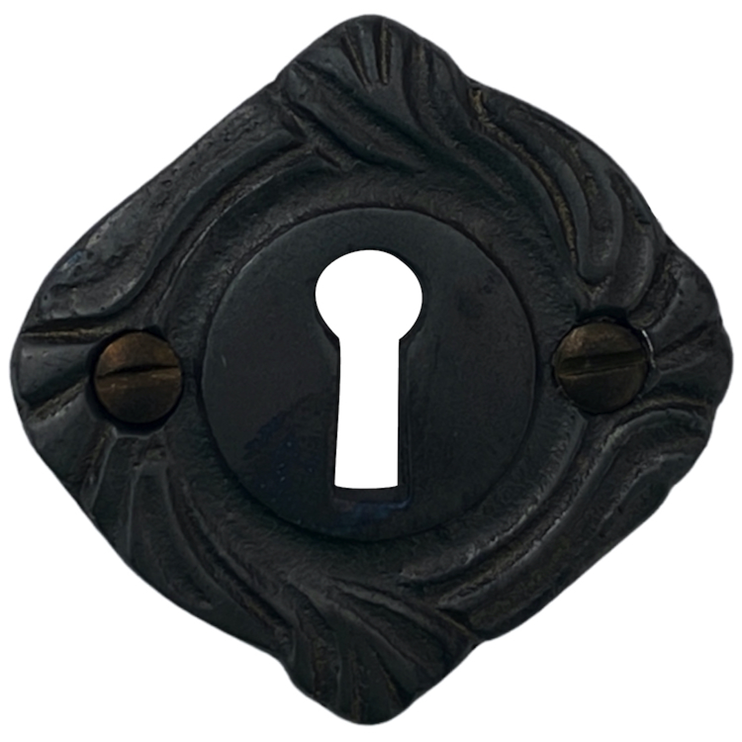 Victorian Style Brass Keyhole Diamond Escutcheon | The Kings Bay