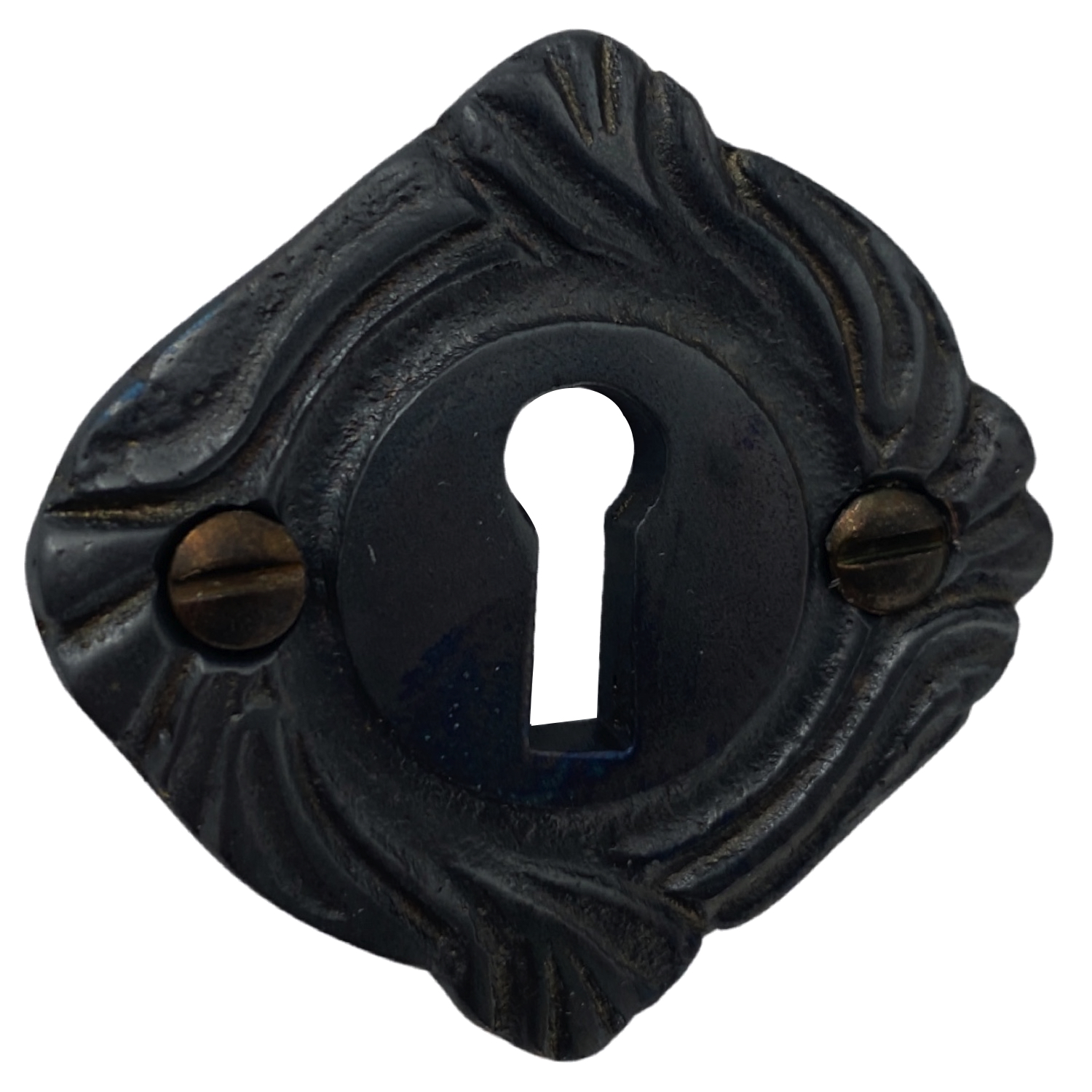 Victorian Style Brass Keyhole Diamond Escutcheon | The Kings Bay