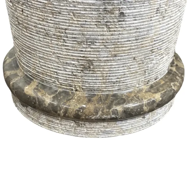 Cone Shaped Pedestal Sink with Dark Grey Granite Marble | The Kings Bay