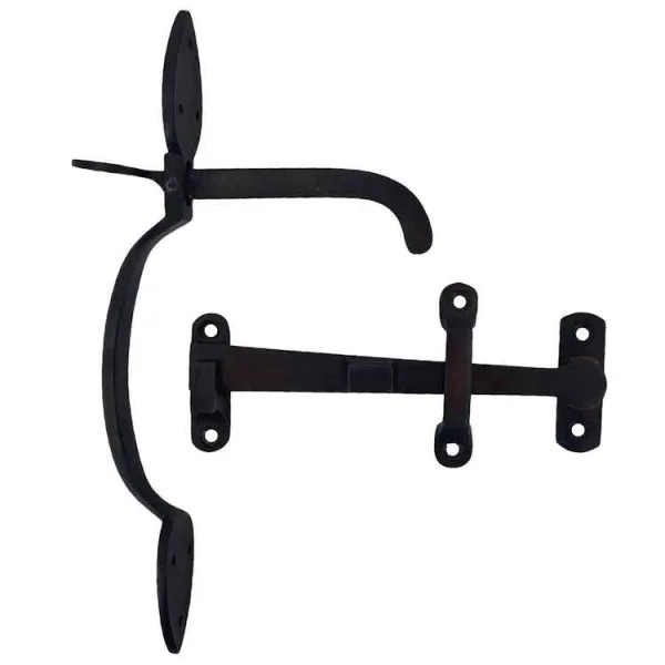 Colonial Style Gate Thumb Latch Set in Solid Brass - 2 Finish Choices ...