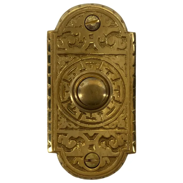 Oval Push Button Doorbell with Victorian Garden Motif - The Drummond ...