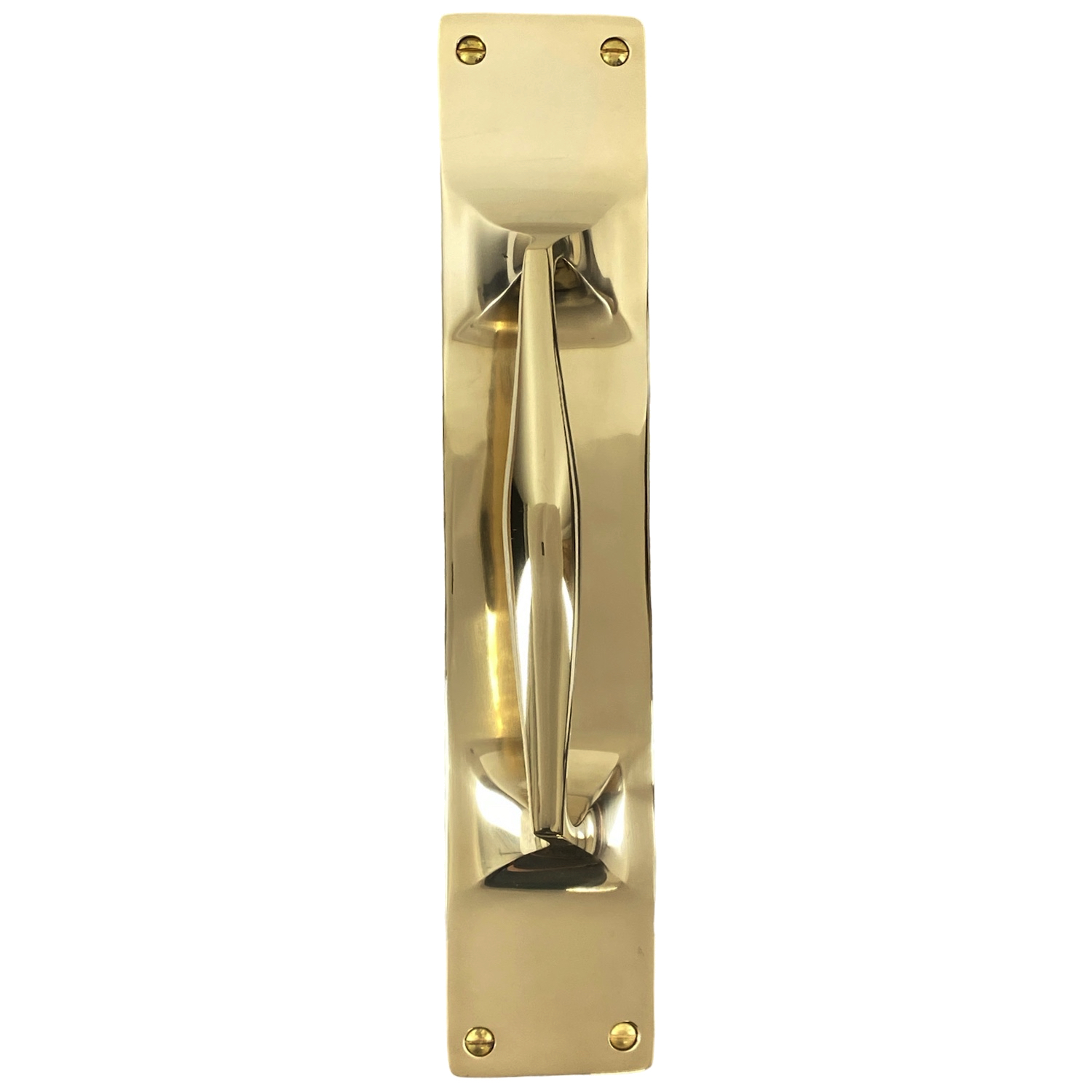 Heavy Duty Smooth Brass Contemporary Door Handle 12 inches - Choose ...